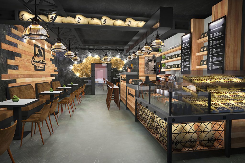 OC Central čokolatéria a kaviareň - ARTLANDIA ARCHITEKTI